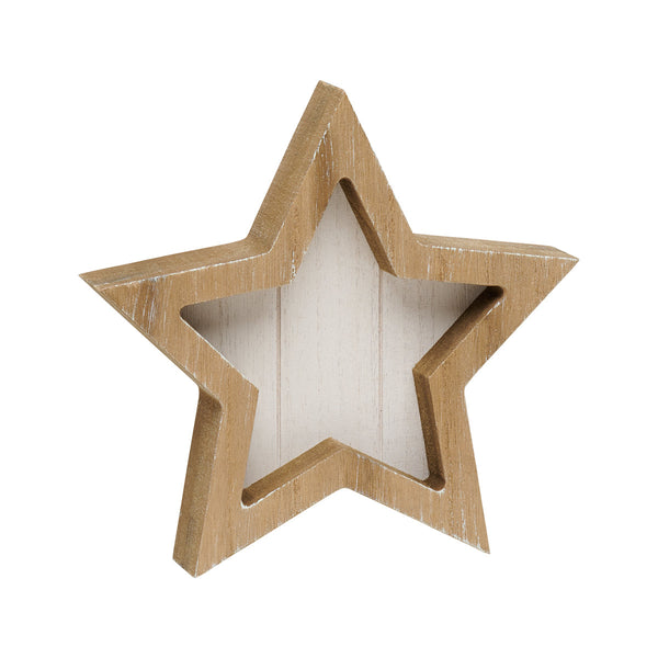 PS-8317 - White Plank Framed Star – Collins Painting & Design